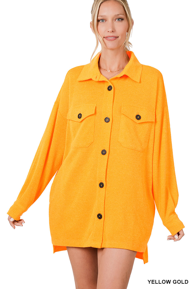 Small Town Gold Shacket | Ella’s Arrow